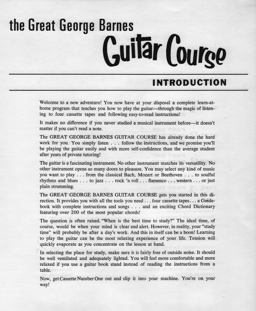 Own The Legacy–GEORGE BARNES: THE METHODS | The George Barnes Legacy ...